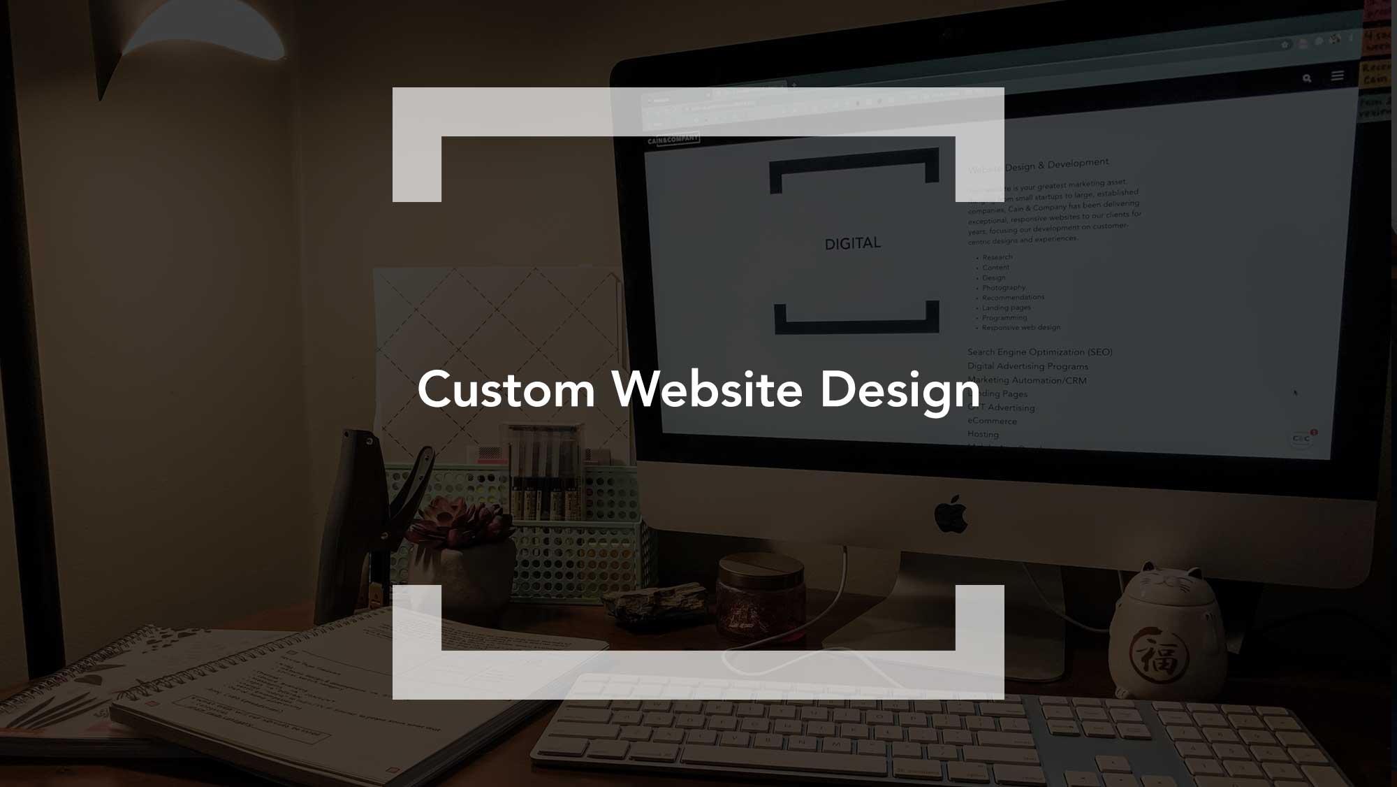 Cain blog - Custom Website Design